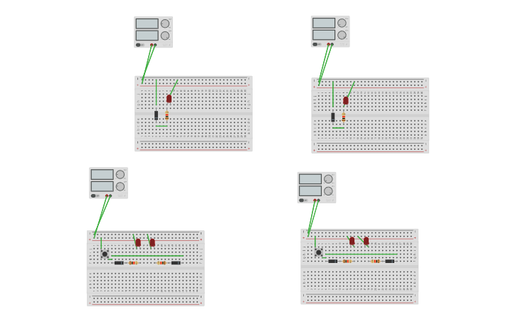 Circuit design prueba de diodo - Tinkercad