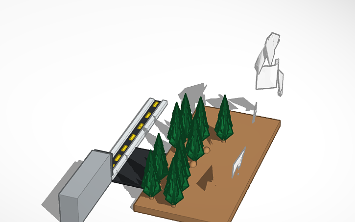 3D design forest - Tinkercad