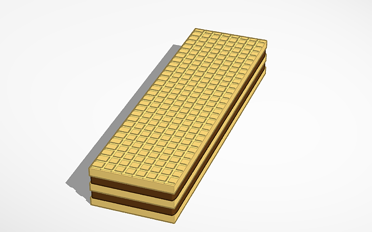 3D design Waffle - Tinkercad