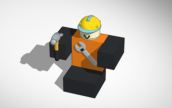 3D design Retro Builderman (Forsaken) - Tinkercad