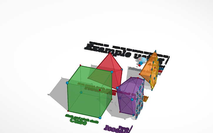 3D design Atomic Model - Tinkercad