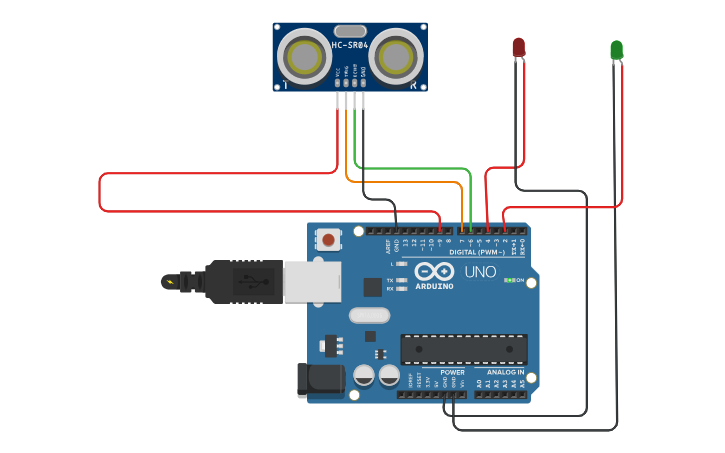 Circuit design Smart Dust Bin Royal School - Tinkercad
