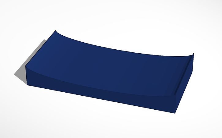 3D design Concave Platform #1 - Tinkercad