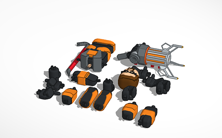 3D design Gordon Freeman Figure - Tinkercad