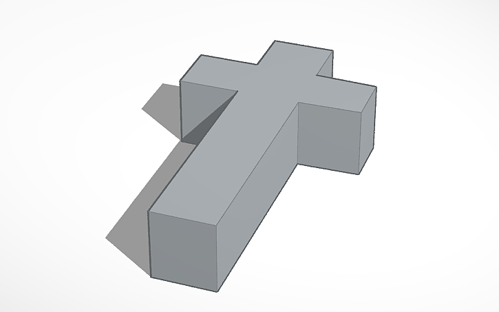 3D design Cross - Tinkercad