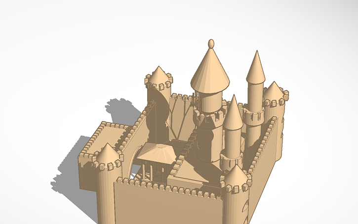 3D design castle - Tinkercad