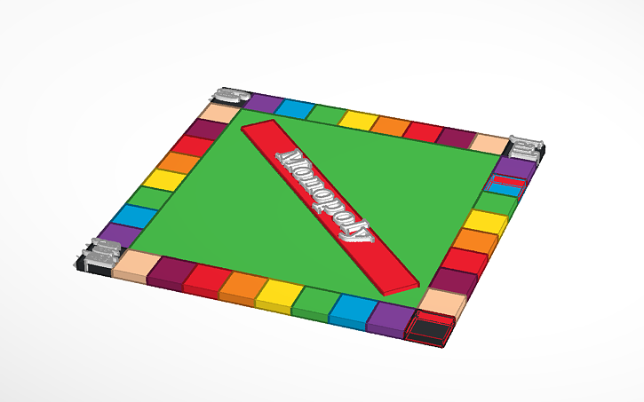 3D design Board Game - Tinkercad