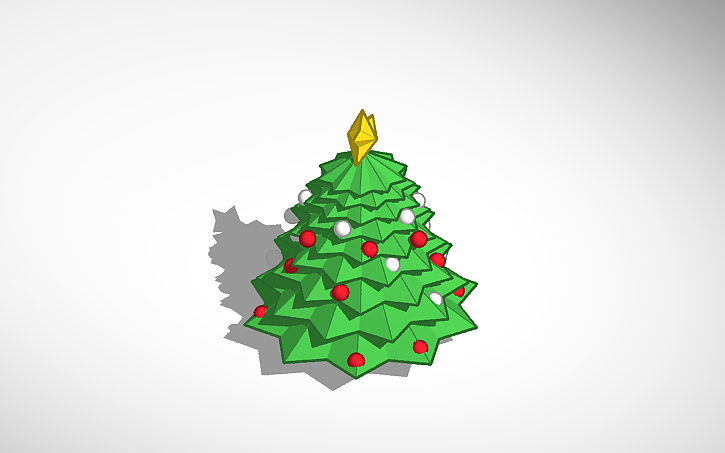 3D design Christmas Tree - Tinkercad