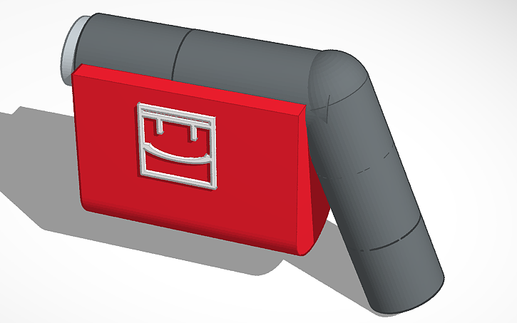 3D design Rec Room paint pistol - Tinkercad