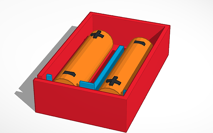 3D design Battery Holder - Tinkercad