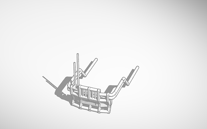 3D design Bullbar - Tinkercad