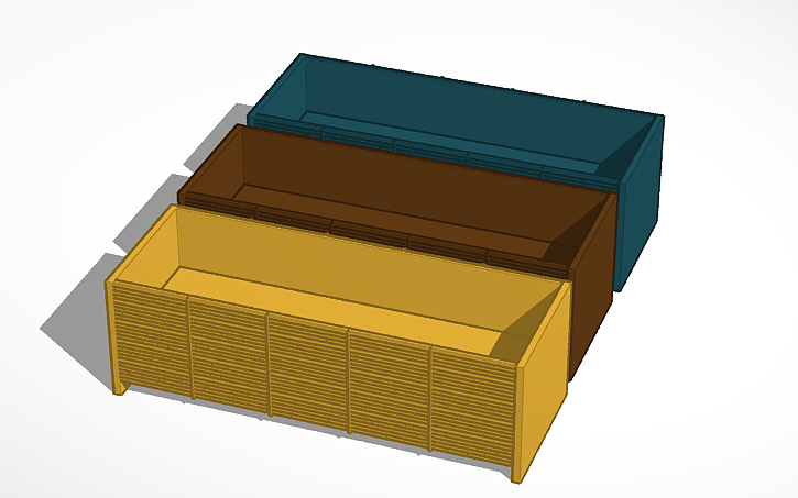 3D design Trackmaster Loaded Centerbeams - Tinkercad