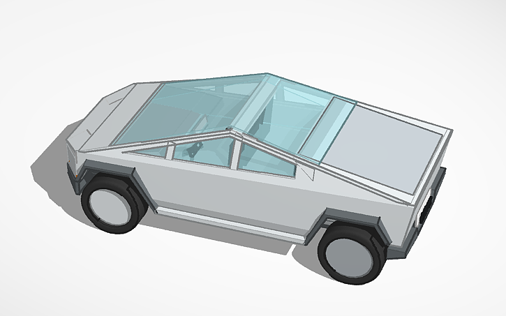3D design cybertruck - Tinkercad