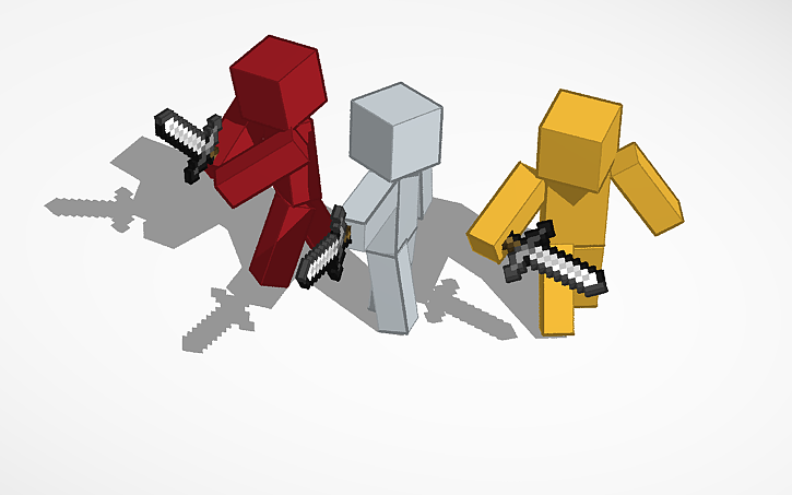 3D design Character Poses - Tinkercad