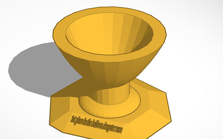 3D design Trophy - Tinkercad