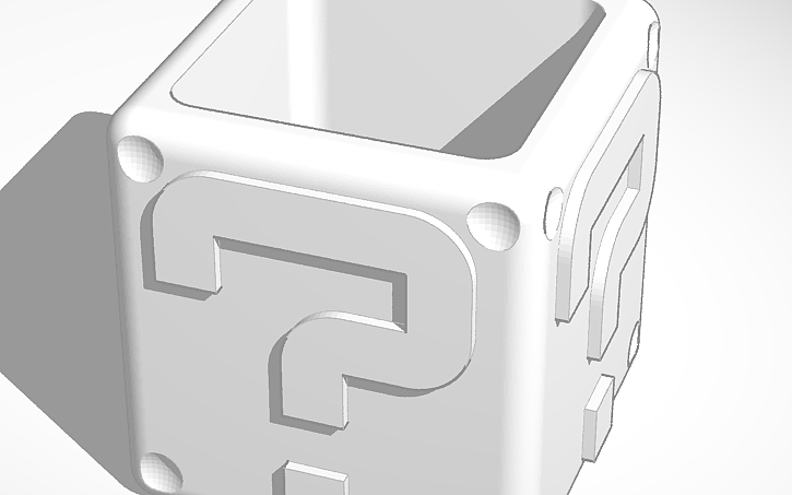 3D design Mario Coin Box planter - Tinkercad