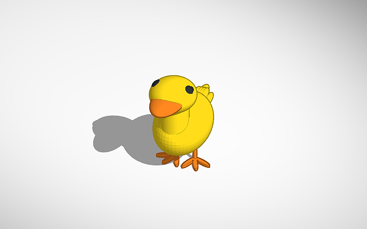 3D design spinning Duckc simlab - Tinkercad