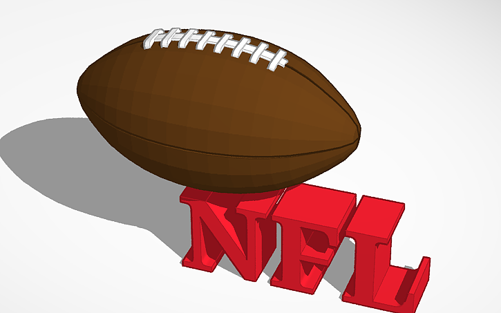 3D design Nfl Ball - Tinkercad