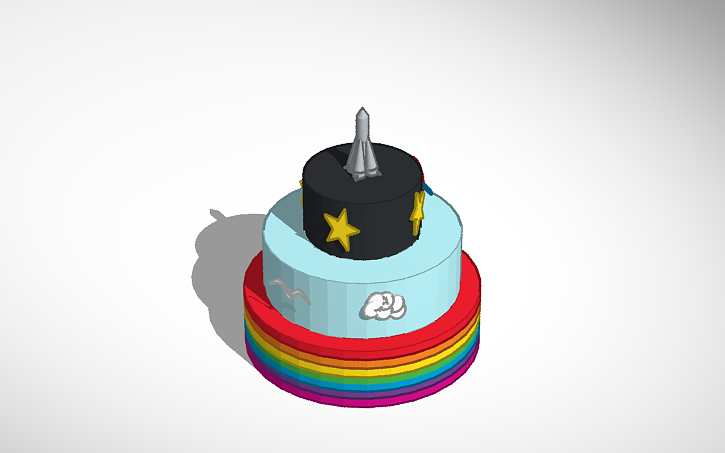 3D design Cake - Tinkercad