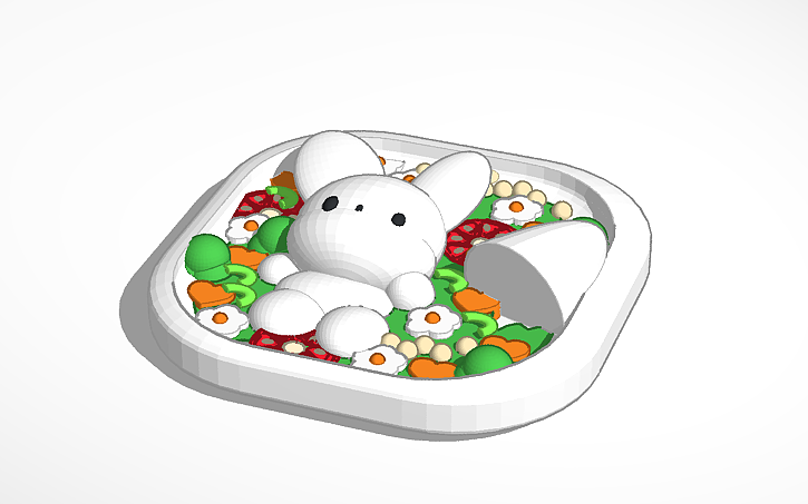 3D design bento box♡ - Tinkercad