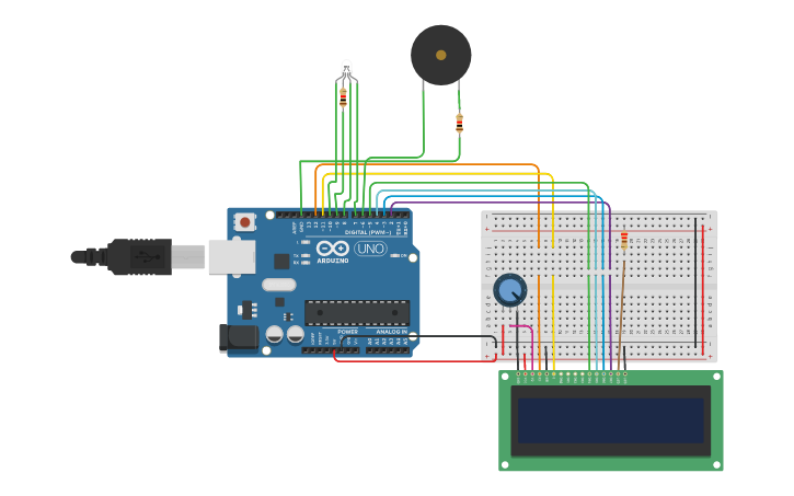 Circuit design Simple Arduino - Tinkercad