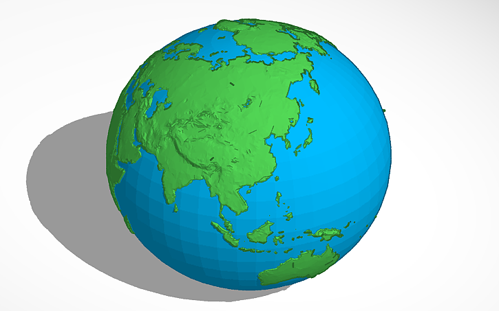 3D design Complicated Earth - Tinkercad