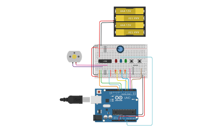 Circuit design Copy of PROBLEMA 1 CASO A - Tinkercad