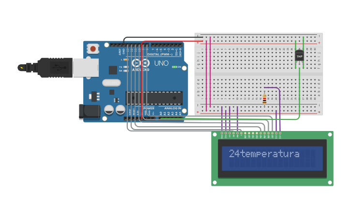 Circuit design Mapeado de una variable - Tinkercad