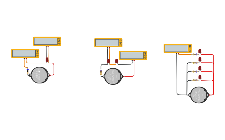 Circuit design Series and Parallel Circuits - Tinkercad