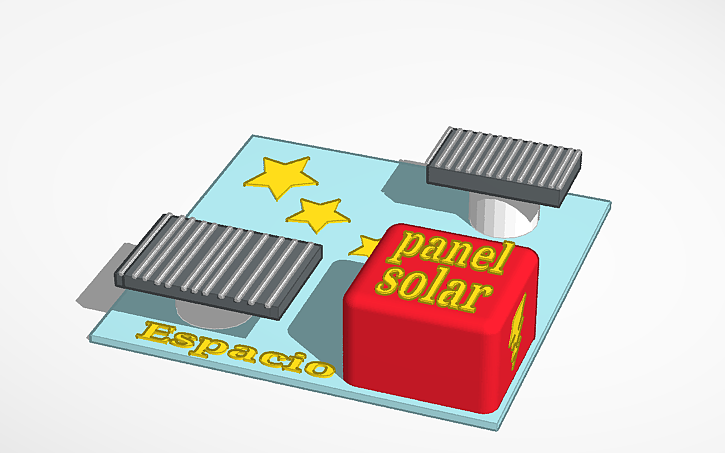 3D design panel solar - Tinkercad