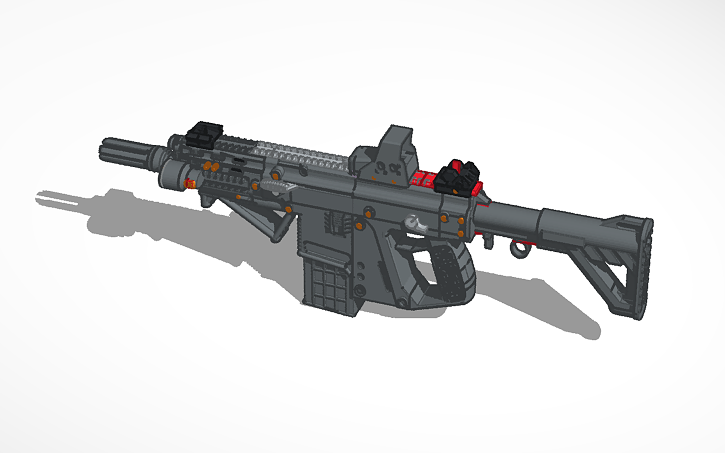 3D design Tactical Gun - Tinkercad
