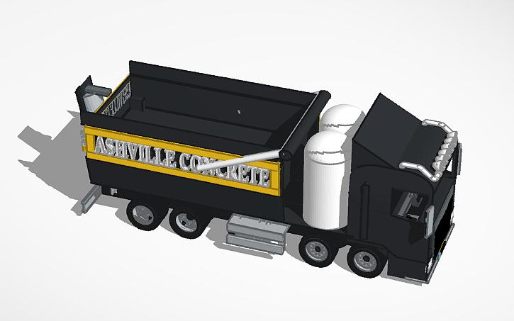 3D design Volumetric Concrete Lorry - Tinkercad