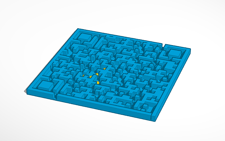 3D design super hard maze - Tinkercad