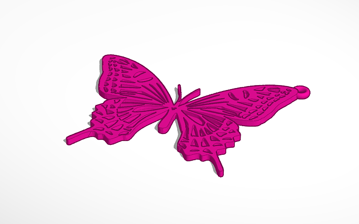 3D design Copy of Butterfly - Tinkercad