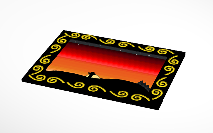 3D design Sunset (Entry to be an artist contest) - Tinkercad