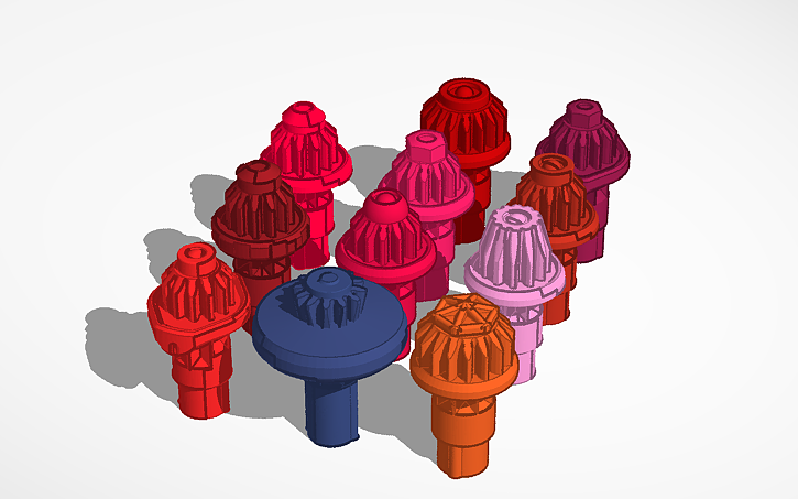 3D design Beyblade X Balance Bits - Tinkercad