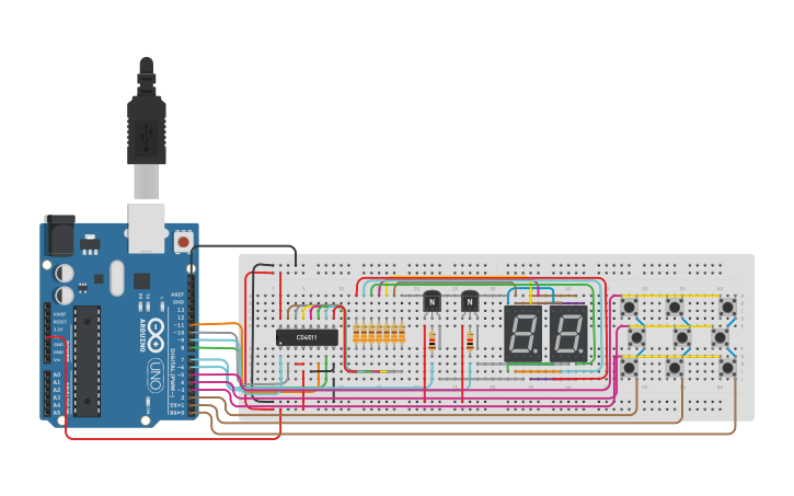 Circuit design embedded system tirgol 3 - Tinkercad