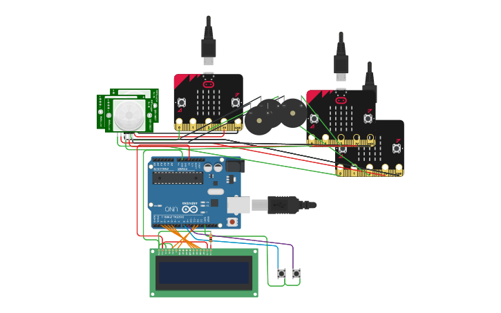 Circuit design Dinosaur Game - Tinkercad