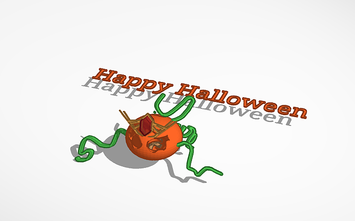 3D design day 3: elvish enchanted pumpkin!!! - Tinkercad