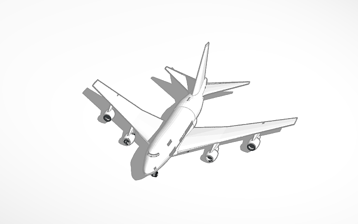 3D design Boeing 747SP - Tinkercad
