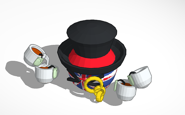 3D design OI GIVE SOME TEA TO BRITANICA INNIT!!! - Tinkercad