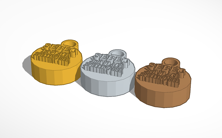 3D design medallas - Tinkercad