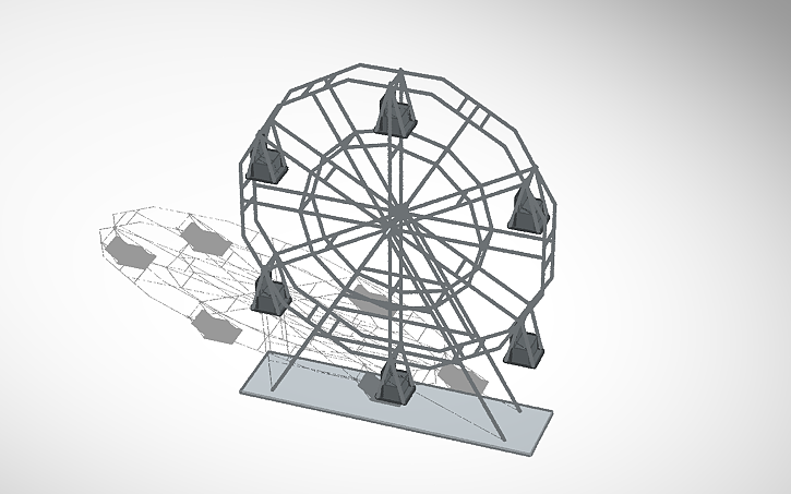 3D design Ferris wheel - Tinkercad