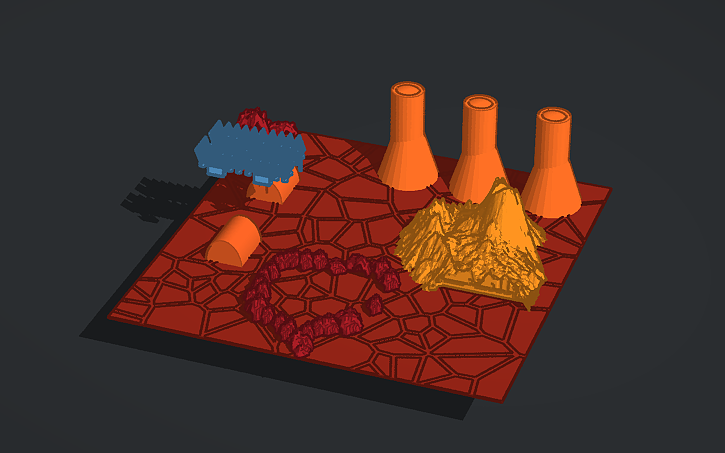 3D design base de marte - Tinkercad