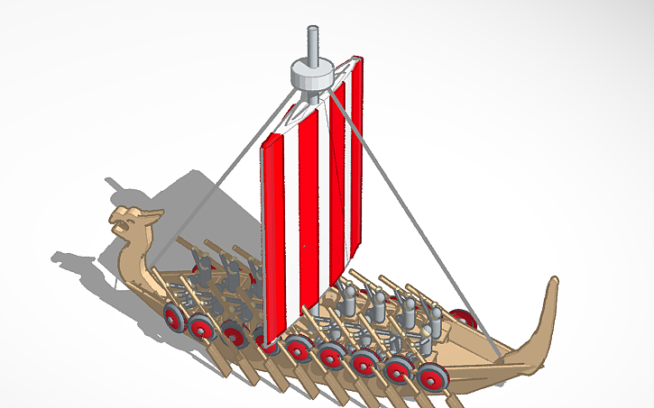 3D design viking ship 3.0 - Tinkercad