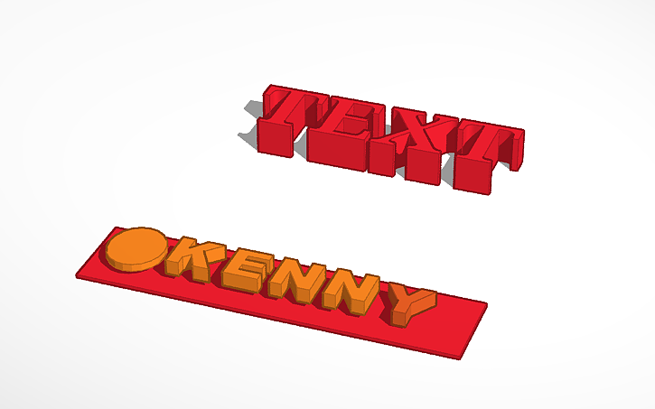 3D design key chain - Tinkercad