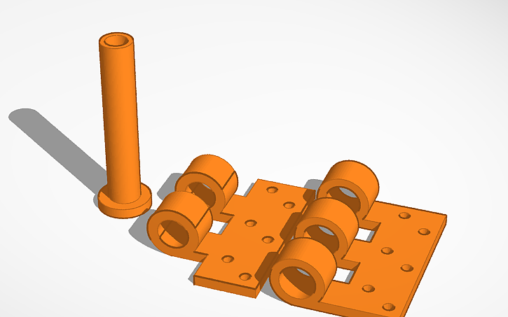 3D design hinge - Tinkercad
