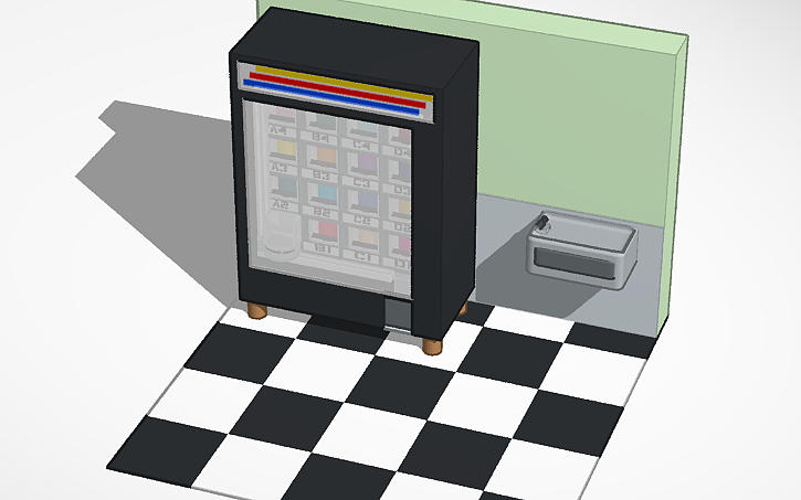 3D design Copy of Vending machine (working!) by Rhun plz remix ...