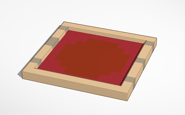 3D design Minecraft Item Frame - Tinkercad