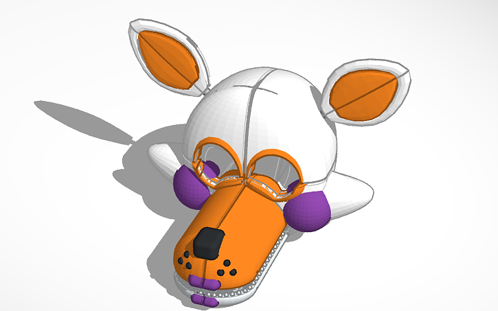 3D design lolbit mask - Tinkercad